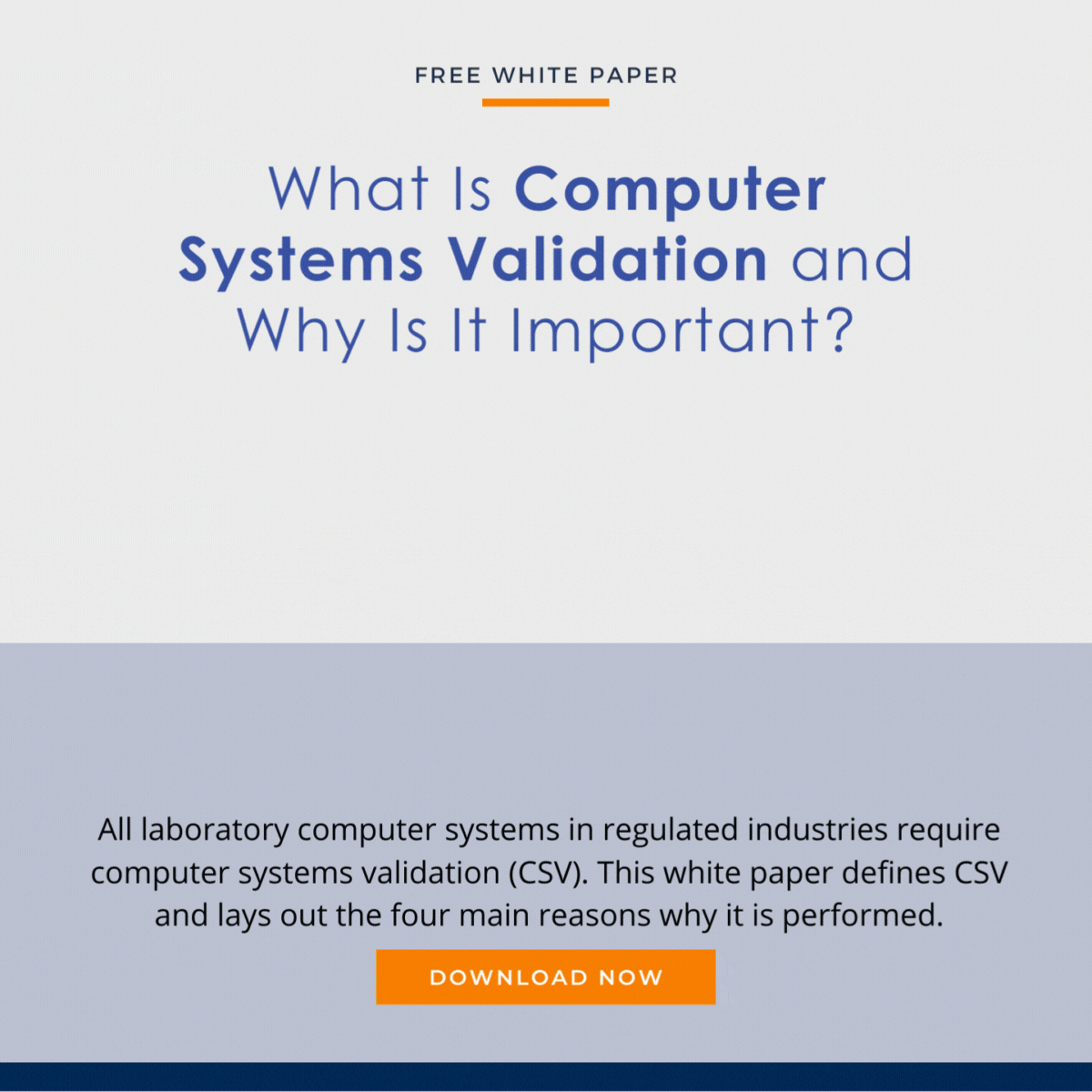 White Paper What is Computer Systems Validation (CSV) and Why is it Important CTA